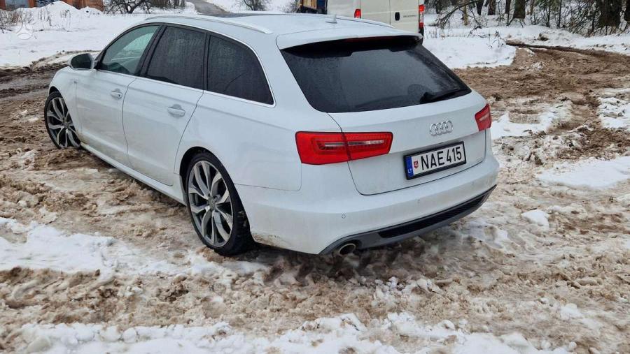White Audi A6 2011 in Vilnius, with an engine capacity of 2.97 L and mileage of 271 thousand km for 11400 €, photo 19 on AUTOMOTO.COM.LV