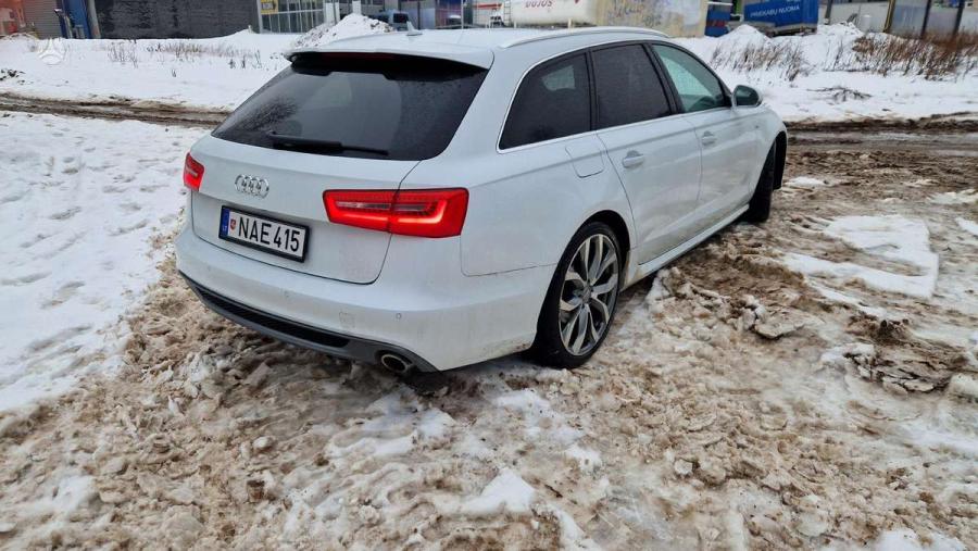 White Audi A6 2011 in Vilnius, with an engine capacity of 2.97 L and mileage of 271 thousand km for 11400 €, photo 23 on AUTOMOTO.COM.LV
