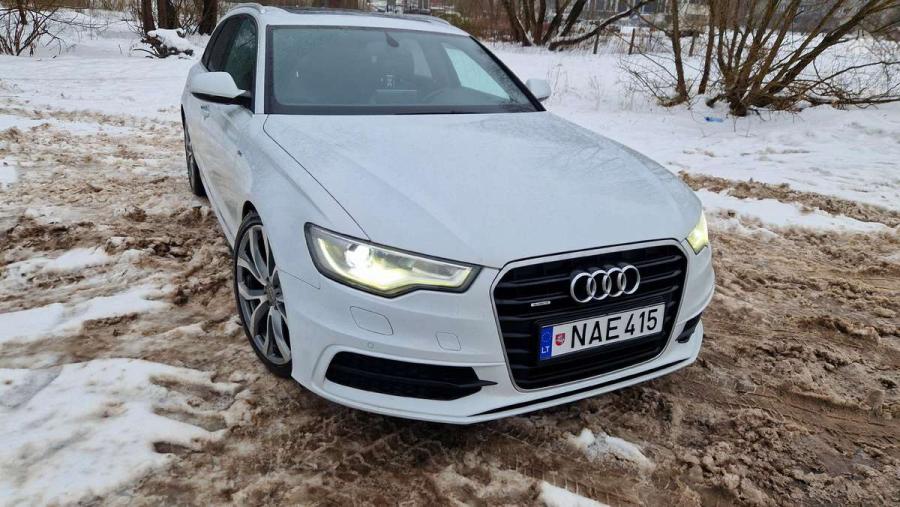 White Audi A6 2011 in Vilnius, with an engine capacity of 2.97 L and mileage of 271 thousand km for 11400 €, photo 28 on AUTOMOTO.COM.LV