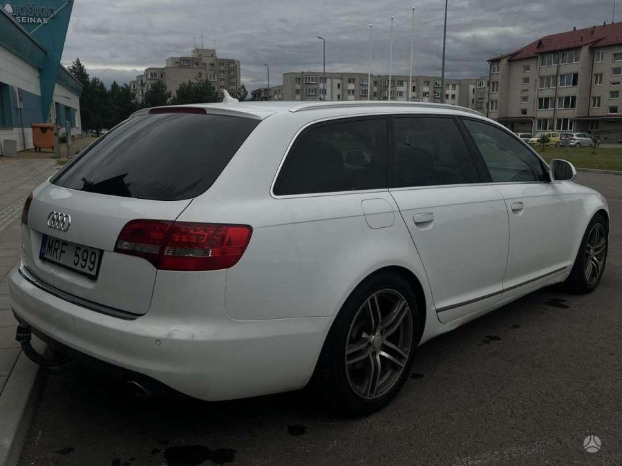 White Audi A6 2011 in Rokiskis, with an engine capacity of 2.70 L and mileage of 464 thousand km for 3550 €, photo 5 on AUTOMOTO.COM.LV