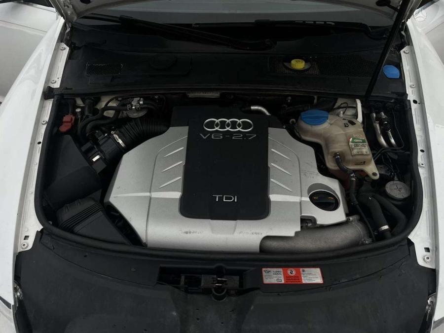 White Audi A6 2011 in Rokiskis, with an engine capacity of 2.70 L and mileage of 464 thousand km for 3550 €, photo 22 on AUTOMOTO.COM.LV