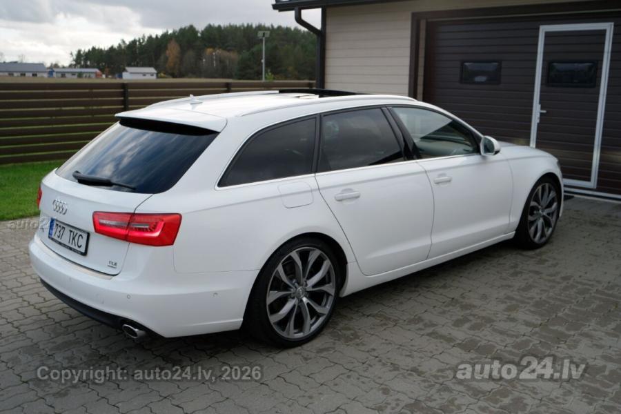 White Audi A6 2011 in Tallinn, with an engine capacity of 3.00 L and mileage of 312 thousand km for 12900 €, photo 6 on AUTOMOTO.COM.LV