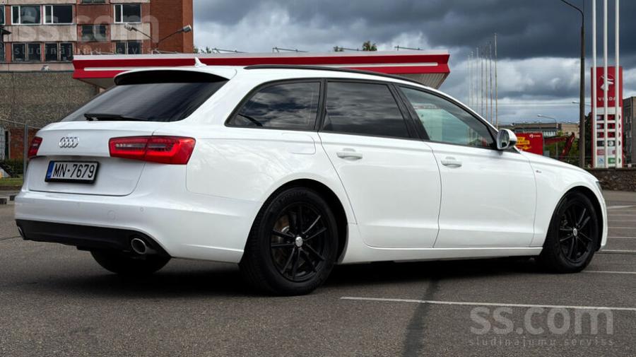 White Audi A6 2011 in Daugavpils, with an engine capacity of 3.00 L and mileage of 291 thousand km for 10950 €, photo 10 on AUTOMOTO.COM.LV