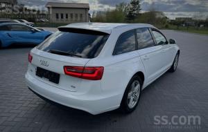 White Audi A6 2012 in Vilnius, with an engine capacity of 2.00 L and mileage of 243 thousand km for 11300 €, photo 6 on AUTOMOTO.COM.LV