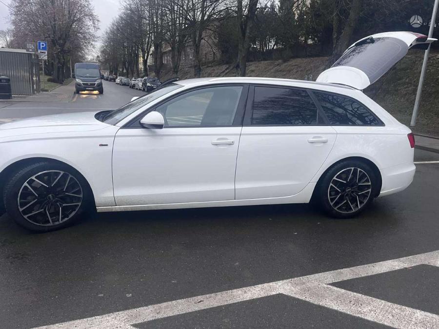 White Audi A6 2012 in Vilnius, with an engine capacity of 2.97 L and mileage of 307 thousand km for 10300 €, photo 3 on AUTOMOTO.COM.LV