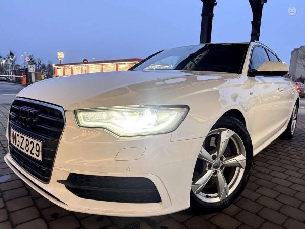 White Audi A6 2012 in Kaunas, with an engine capacity of 2.97 L and mileage of 338 thousand km for 8350 €, photo 1 on AUTOMOTO.COM.LV