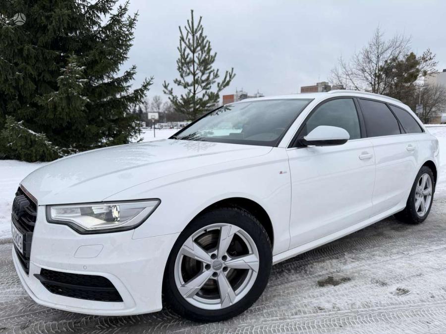 White Audi A6 2012 in Kaunas, with an engine capacity of 2.97 L and mileage of 338 thousand km for 8750 €, photo 14 on AUTOMOTO.COM.LV