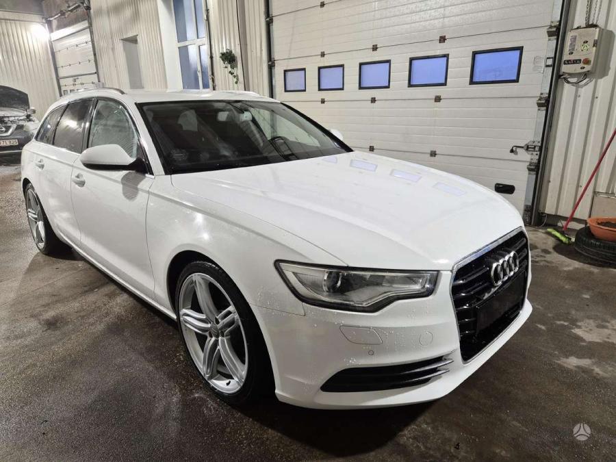 White Audi A6 2012 in Utena, with an engine capacity of 2.77 L and mileage of 300 thousand km for 4990 €, photo 2 on AUTOMOTO.COM.LV
