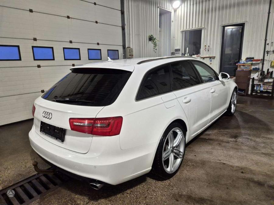 White Audi A6 2012 in Utena, with an engine capacity of 2.77 L and mileage of 300 thousand km for 4990 €, photo 3 on AUTOMOTO.COM.LV