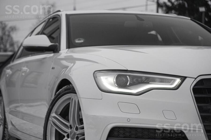 White Audi A6 2012 in Riga, with an engine capacity of 3.00 L and mileage of 220 thousand km for 12990 €, photo 5 on AUTOMOTO.COM.LV