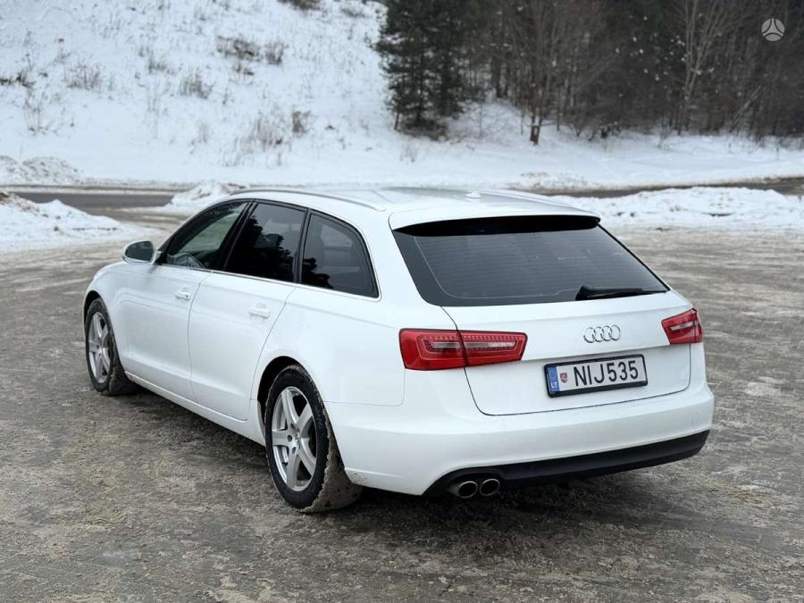 White Audi A6 2012 in Vilnius, with an engine capacity of 2.00 L and mileage of 290 thousand km for 7700 €, photo 5 on AUTOMOTO.COM.LV