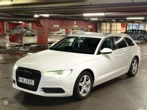 White Audi A6 2012 in Vilnius, with an engine capacity of 2.00 L and mileage of 302 thousand km for 6900 €, photo  on AUTOMOTO.COM.LV