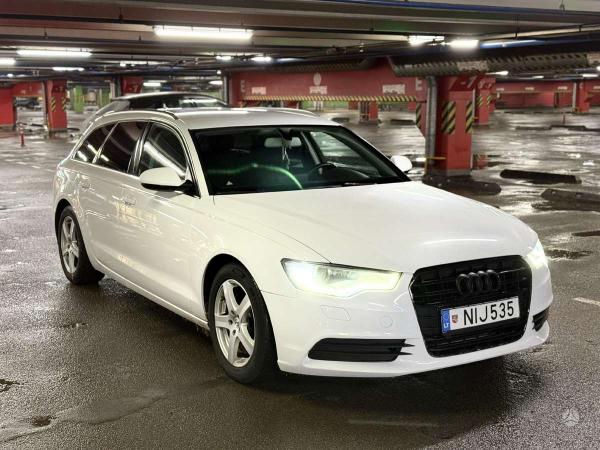 White Audi A6 2012 in Vilnius, with an engine capacity of 2.00 L and mileage of 302 thousand km for 6900 €, photo 2 on AUTOMOTO.COM.LV