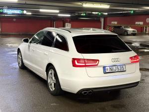 White Audi A6 2012 in Vilnius, with an engine capacity of 2.00 L and mileage of 302 thousand km for 6900 €, photo 4 on AUTOMOTO.COM.LV