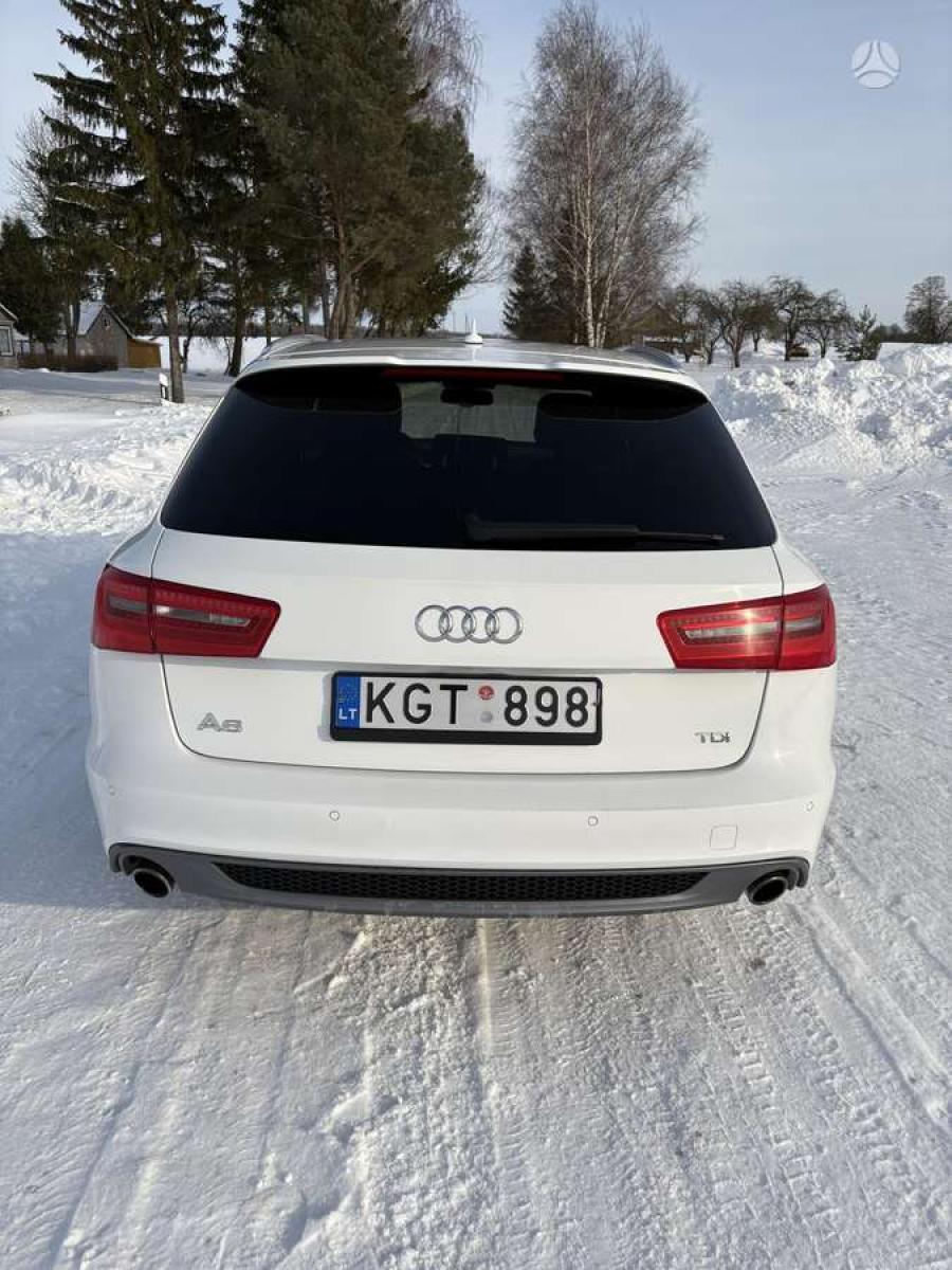 White Audi A6 2012 in Kedainiai, with an engine capacity of 3.00 L and mileage of 311 thousand km for 10900 €, photo 6 on AUTOMOTO.COM.LV