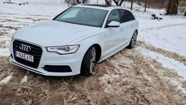 White Audi A6 2012 in Vilnius, with an engine capacity of 2.97 L and mileage of 271 thousand km for 11400 €, photo 6 on AUTOMOTO.COM.LV