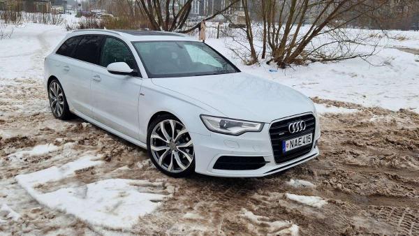 White Audi A6 2012 in Vilnius, with an engine capacity of 2.97 L and mileage of 271 thousand km for 11400 €, photo 9 on AUTOMOTO.COM.LV