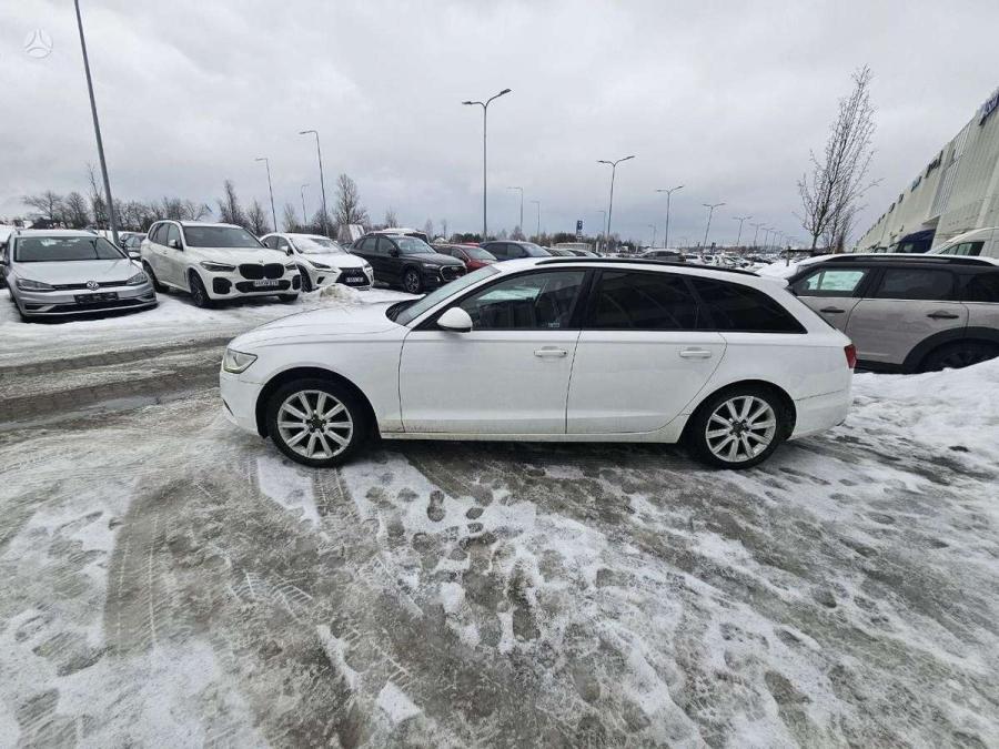 White Audi A6 2012 in Vilnius, with an engine capacity of 2.97 L and mileage of 287 thousand km for 8499 €, photo 5 on AUTOMOTO.COM.LV
