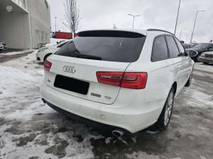 White Audi A6 2012 in Vilnius, with an engine capacity of 2.97 L and mileage of 287 thousand km for 8499 €, photo 6 on AUTOMOTO.COM.LV