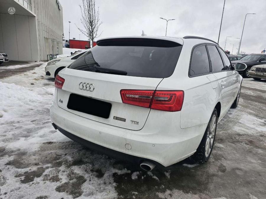 White Audi A6 2012 in Vilnius, with an engine capacity of 2.97 L and mileage of 287 thousand km for 8499 €, photo 6 on AUTOMOTO.COM.LV