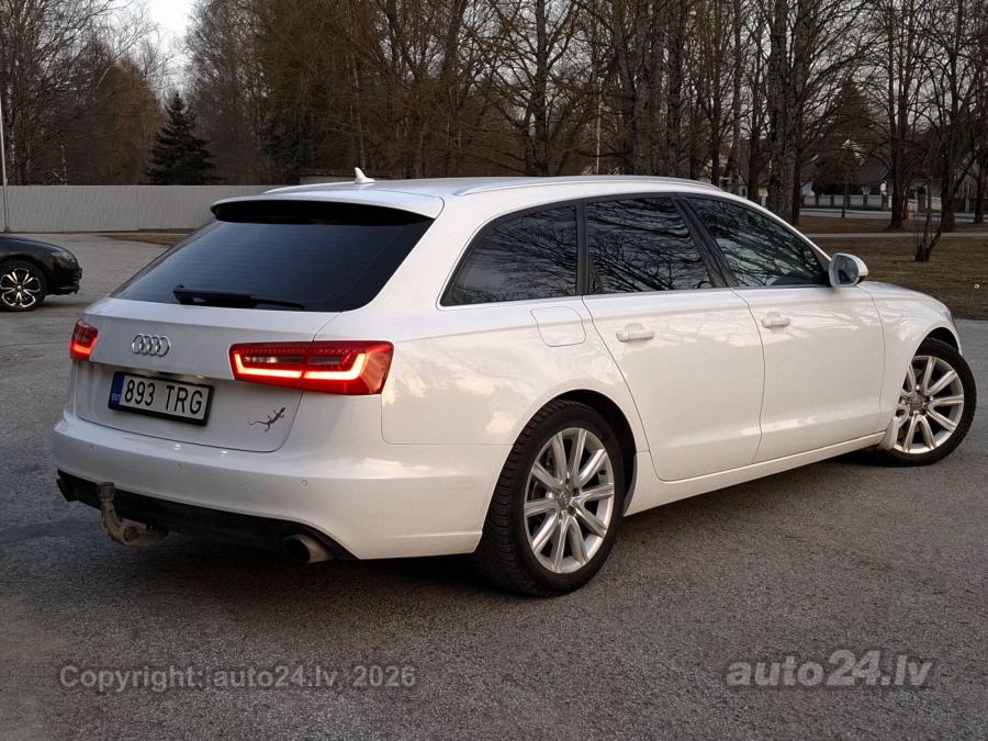 White Audi A6 2012 in Tartu, with an engine capacity of 3.00 L and mileage of 375 thousand km for 8999 €, photo 6 on AUTOMOTO.COM.LV