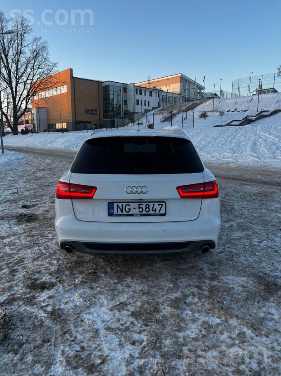 White Audi A6 2012 in Bauska, with an engine capacity of 3.00 L and mileage of 286 thousand km for 14000 €, photo 6 on AUTOMOTO.COM.LV