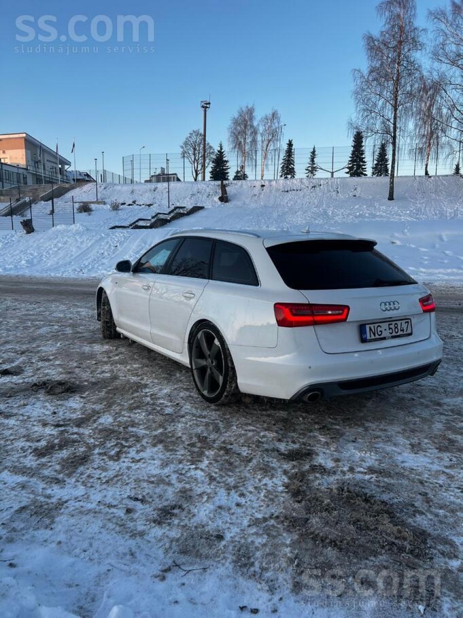 White Audi A6 2012 in Bauska, with an engine capacity of 3.00 L and mileage of 286 thousand km for 14000 €, photo 7 on AUTOMOTO.COM.LV