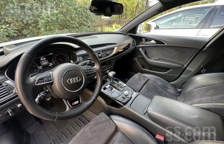 White Audi A6 2012 in Bauska, with an engine capacity of 3.00 L and mileage of 286 thousand km for 14000 €, photo 8 on AUTOMOTO.COM.LV