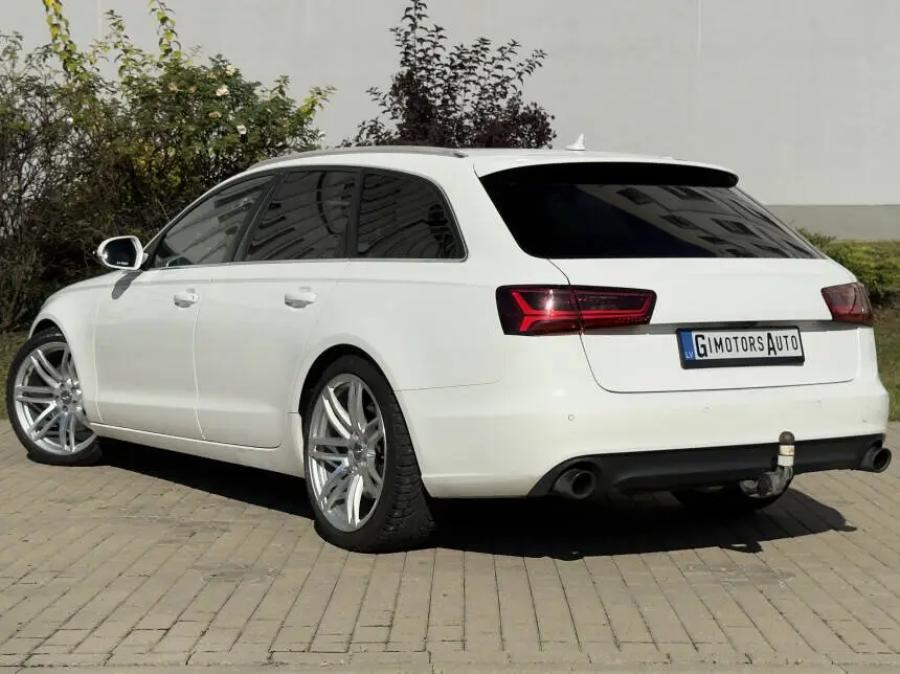 White Audi A6 2012 in Riga, with an engine capacity of 3.00 L and mileage of 338 thousand km for 9150 €, photo 8 on AUTOMOTO.COM.LV