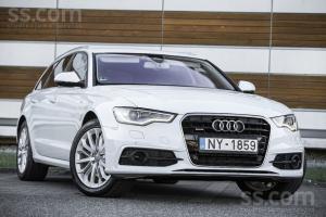White Audi A6 2012 in Jurmala, with an engine capacity of 3.00 L and mileage of 322 thousand km for 11999 €, photo  on AUTOMOTO.COM.LV