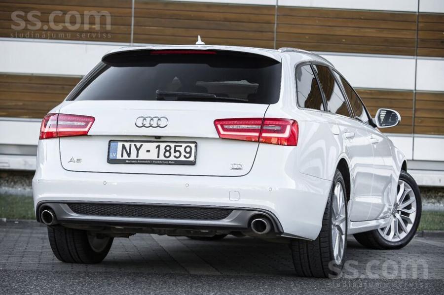 Balts Audi A6 2012 Jūrmala, ar dzinēja tilpumu 3.00 L un nobraukumu 322 tūkst. km par 11999 €, foto 6 vietnē AUTOMOTO.COM.LV