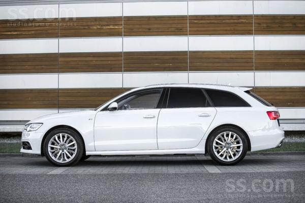 White Audi A6 2012 in Jurmala, with an engine capacity of 3.00 L and mileage of 322 thousand km for 11999 €, photo 7 on AUTOMOTO.COM.LV
