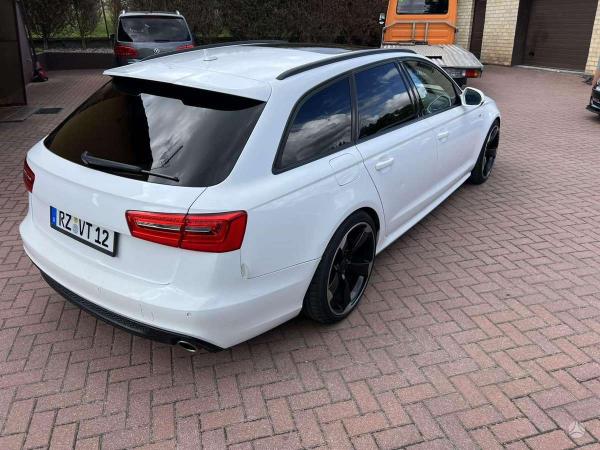 White Audi A6 2012 in Vilnius, with an engine capacity of 3.00 L and mileage of 265 thousand km for 9950 €, photo 6 on AUTOMOTO.COM.LV