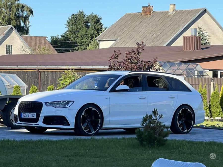 White Audi A6 2012 in Vilnius, with an engine capacity of 2.97 L and mileage of 265 thousand km for 9950 €, photo 1 on AUTOMOTO.COM.LV