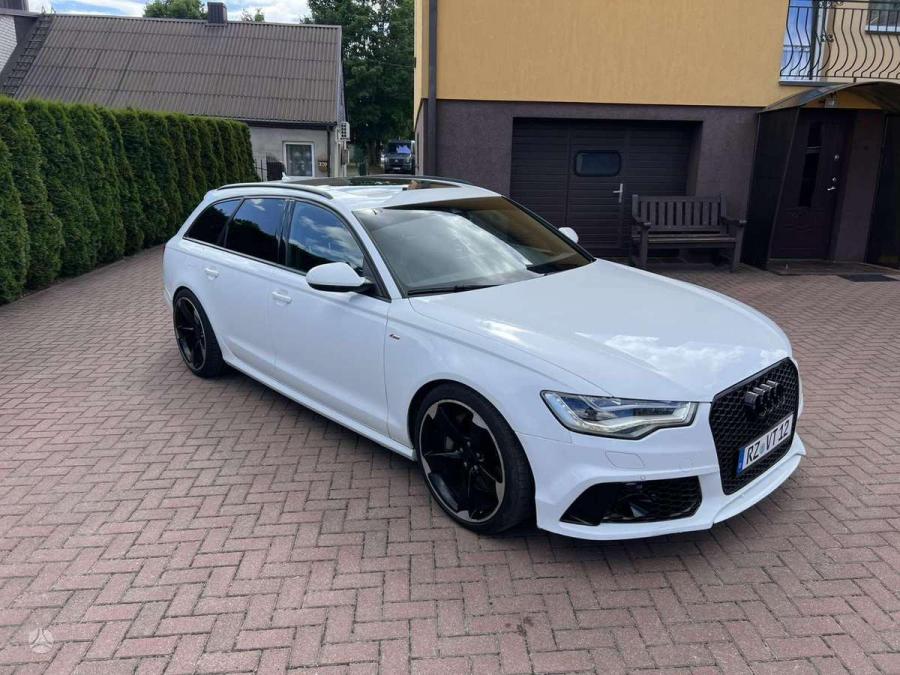 White Audi A6 2012 in Vilnius, with an engine capacity of 2.97 L and mileage of 265 thousand km for 9950 €, photo 5 on AUTOMOTO.COM.LV