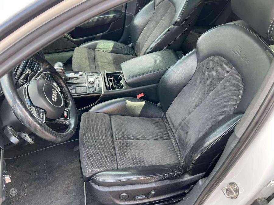 White Audi A6 2012 in Vilnius, with an engine capacity of 2.97 L and mileage of 265 thousand km for 9950 €, photo 12 on AUTOMOTO.COM.LV