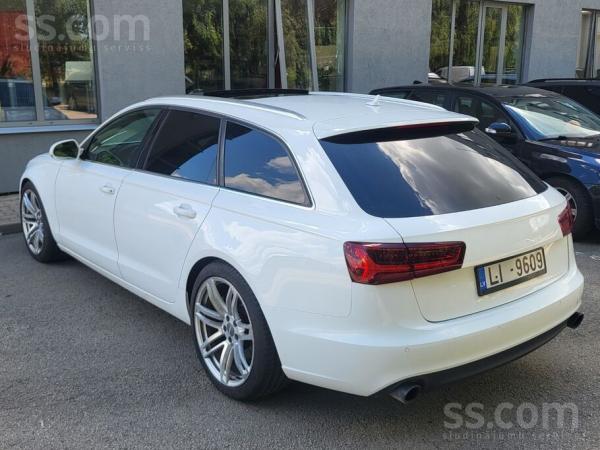 White Audi A6 2012 in Riga, with an engine capacity of 3.00 L and mileage of 345 thousand km for 10900 €, photo 6 on AUTOMOTO.COM.LV