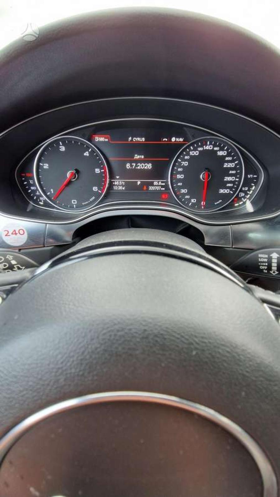 Balts Audi A6 2012 Alīta, ar dzinēja tilpumu 2.97 L un nobraukumu 320 tūkst. km par 12900 €, foto 14 vietnē AUTOMOTO.COM.LV
