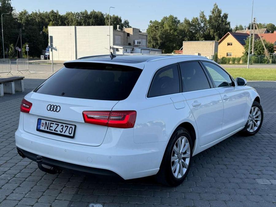 White Audi A6 2012 in Kaunas, with an engine capacity of 1.97 L and mileage of 347 thousand km for 8500 €, photo 9 on AUTOMOTO.COM.LV
