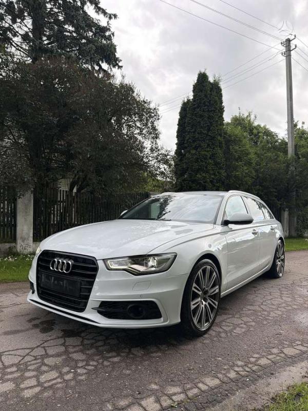 White Audi A6 2012 in Kaunas, with an engine capacity of 2.97 L and mileage of 320 thousand km for 8299 €, photo 1 on AUTOMOTO.COM.LV