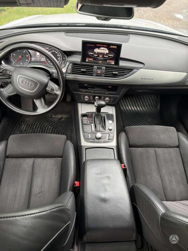 White Audi A6 2012 in Kaunas, with an engine capacity of 2.97 L and mileage of 320 thousand km for 8299 €, photo 9 on AUTOMOTO.COM.LV