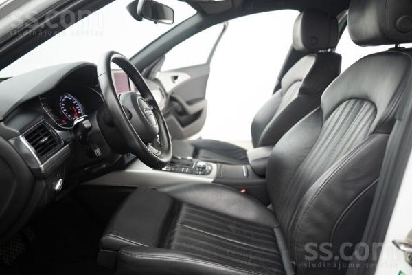 White Audi A6 2012 in Tallinn, with an engine capacity of 3.00 L and mileage of 256 thousand km for 10499 €, photo 9 on AUTOMOTO.COM.LV