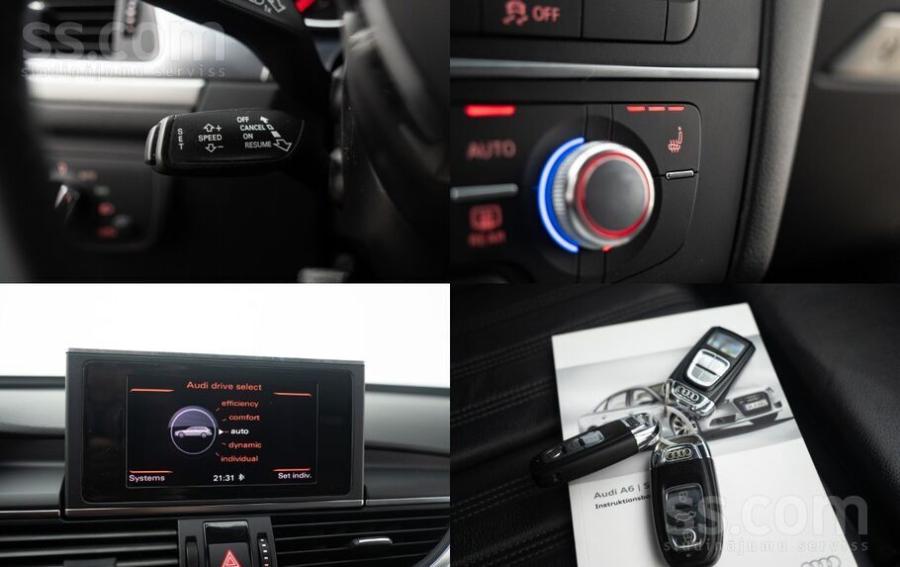 Balts Audi A6 2012 Tallina, ar dzinēja tilpumu 3.00 L un nobraukumu 256 tūkst. km par 10499 €, foto 15 vietnē AUTOMOTO.COM.LV