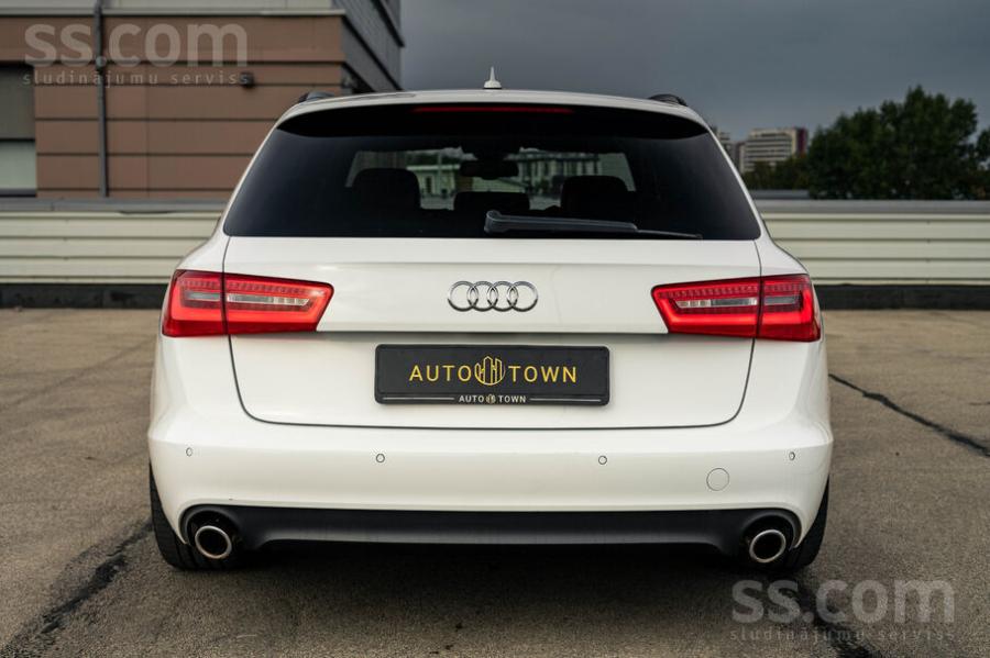 White Audi A6 2012 in Riga, with an engine capacity of 3.00 L and mileage of 255 thousand km for 12990 €, photo 10 on AUTOMOTO.COM.LV