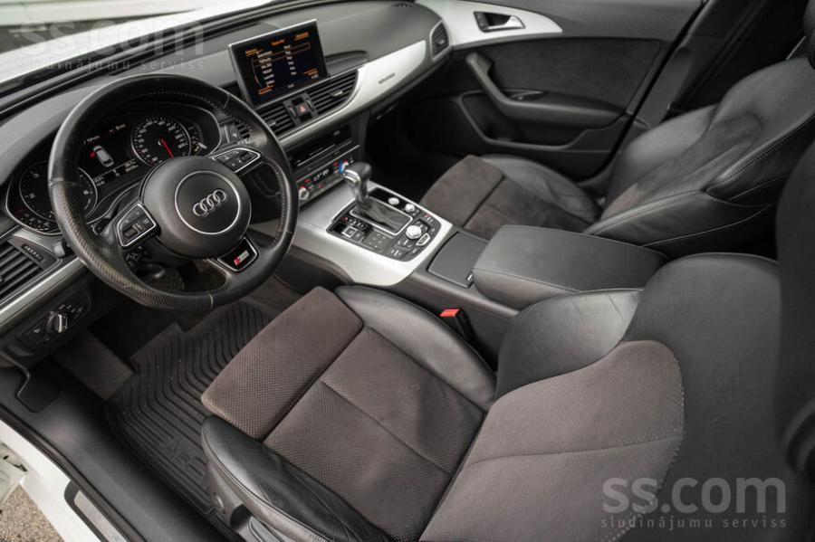 White Audi A6 2012 in Riga, with an engine capacity of 3.00 L and mileage of 255 thousand km for 12990 €, photo 13 on AUTOMOTO.COM.LV