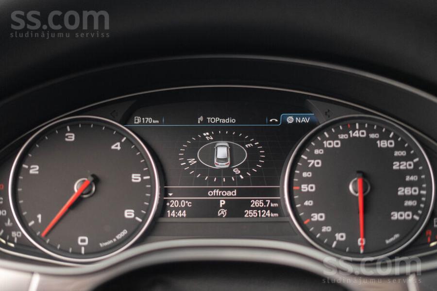 White Audi A6 2012 in Riga, with an engine capacity of 3.00 L and mileage of 255 thousand km for 12990 €, photo 17 on AUTOMOTO.COM.LV