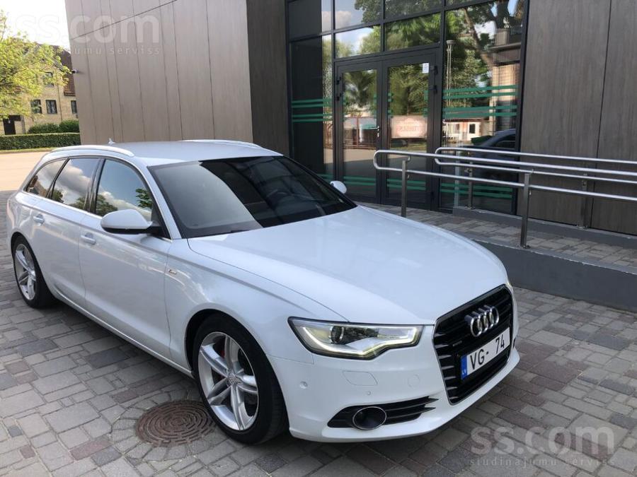 White Audi A6 2013 in Dobele, with an engine capacity of 3.00 L and mileage of 355 thousand km for 10250 €, photo 1 on AUTOMOTO.COM.LV