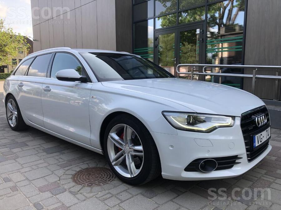 White Audi A6 2013 in Dobele, with an engine capacity of 3.00 L and mileage of 355 thousand km for 10250 €, photo 2 on AUTOMOTO.COM.LV