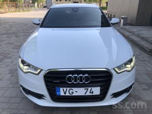 White Audi A6 2013 in Dobele, with an engine capacity of 3.00 L and mileage of 355 thousand km for 10250 €, photo 4 on AUTOMOTO.COM.LV