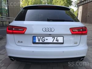 White Audi A6 2013 in Dobele, with an engine capacity of 3.00 L and mileage of 355 thousand km for 10250 €, photo 5 on AUTOMOTO.COM.LV